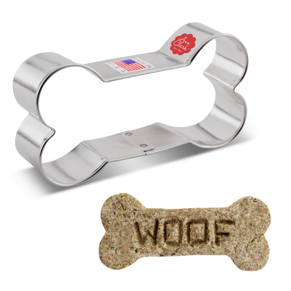 Dog Bone Cookie Cutter, 4" | Ann Clark Wholesale