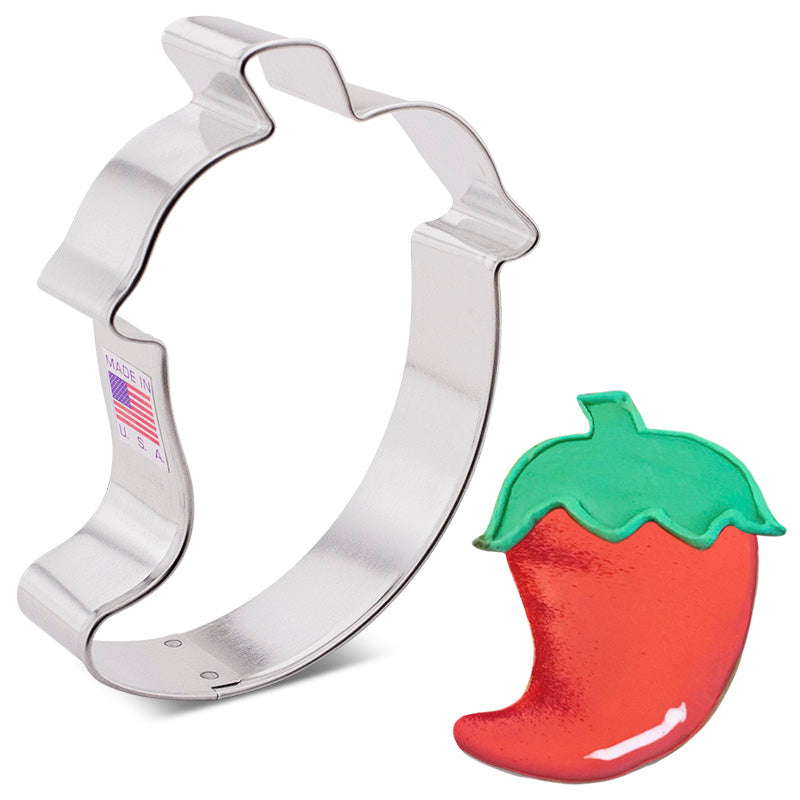 Chili Pepper Cookie Cutter, 4" | Ann Clark Wholesale